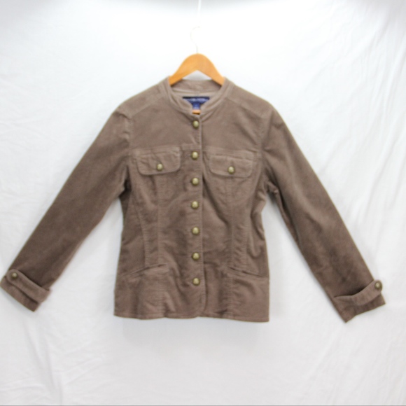 Bandolino | Jackets & Coats | Stretch Sueded Denim Jacket Womens M ...